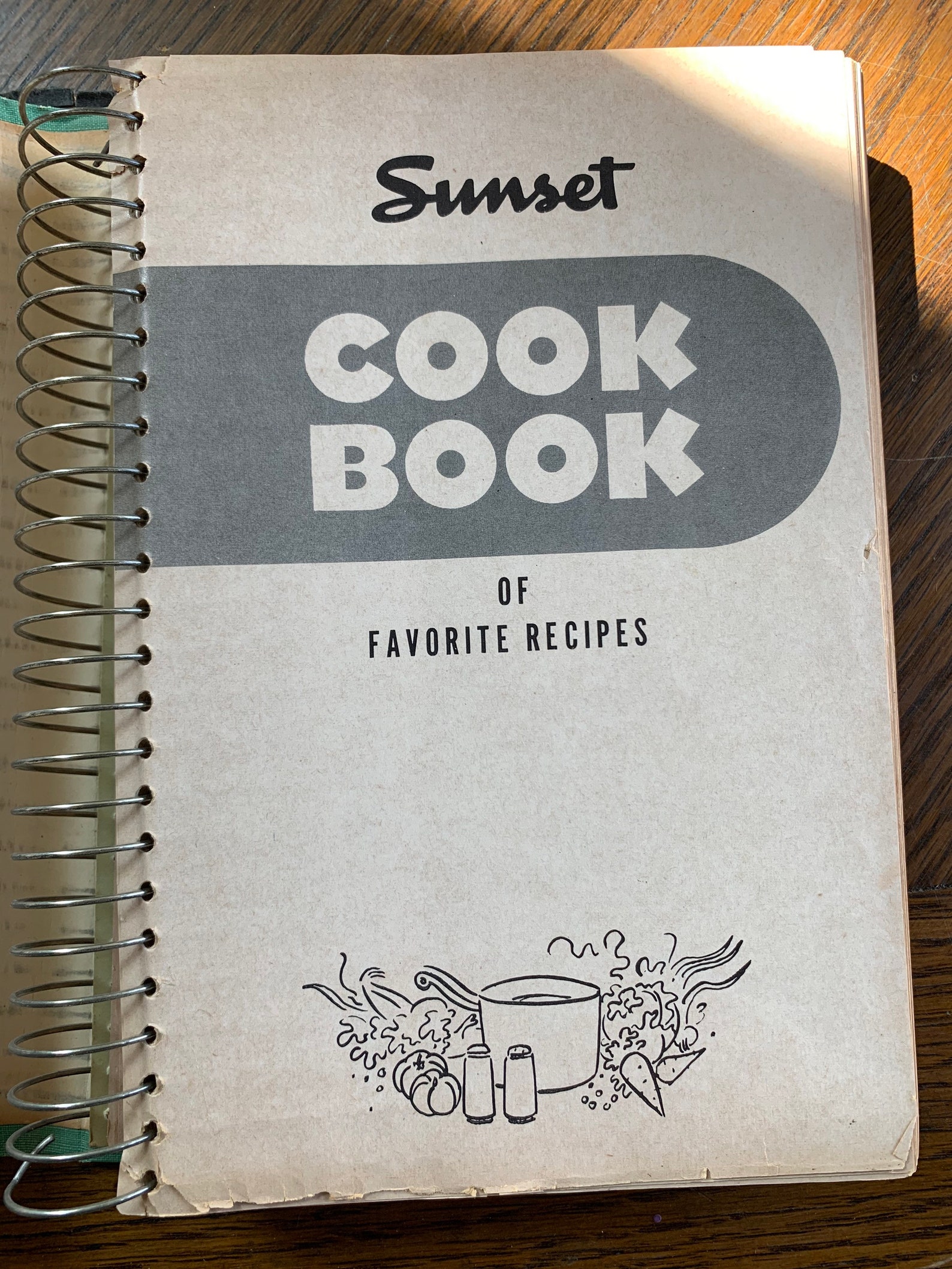 Sunset Cookbook of Favorite Recipes, Vintage Cookbook, 1950s, Western ...