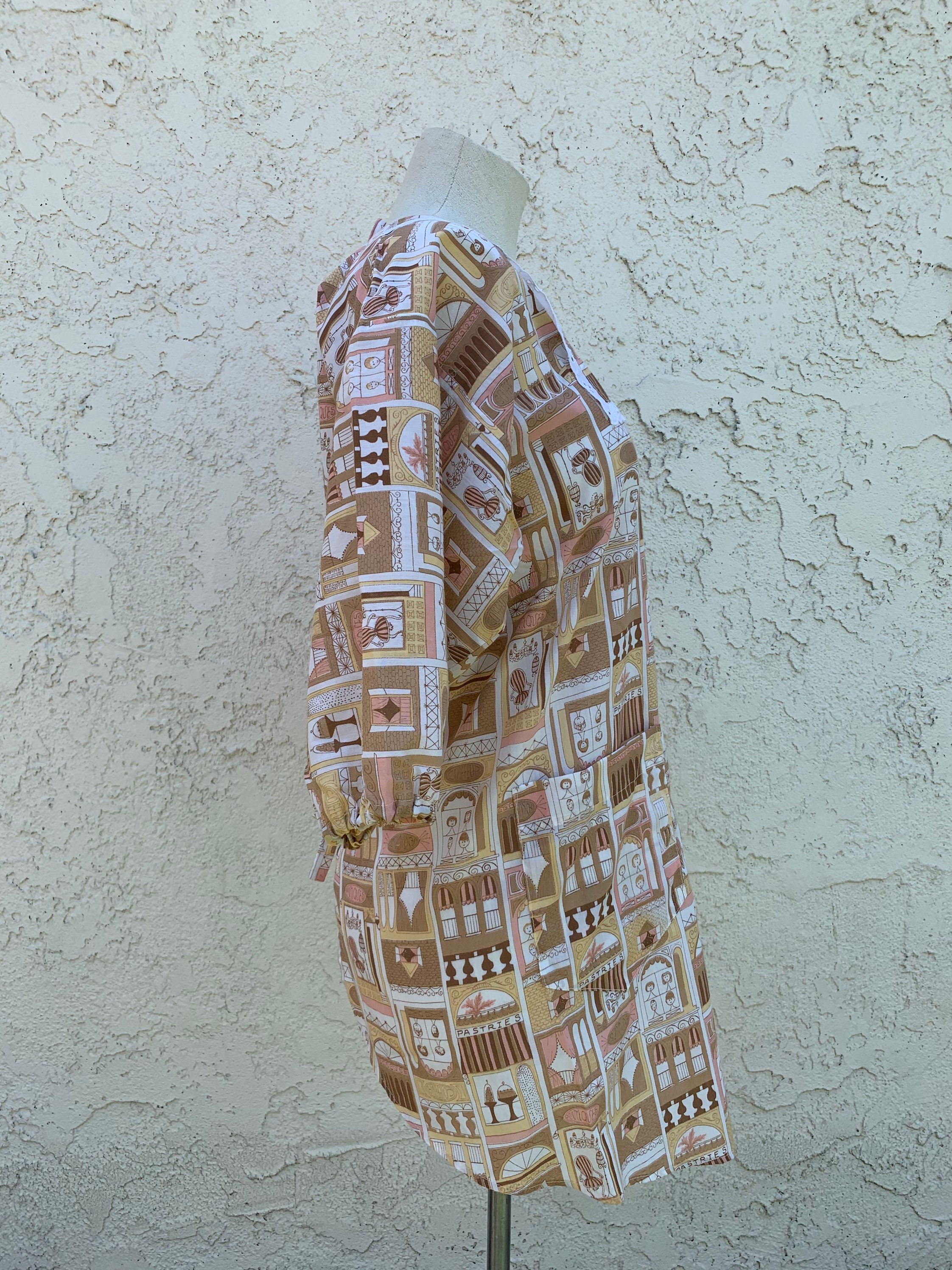 Vintage Smock Top, Cobbler Apron, Baker's Housecoat, Pinafore, Pastry ...