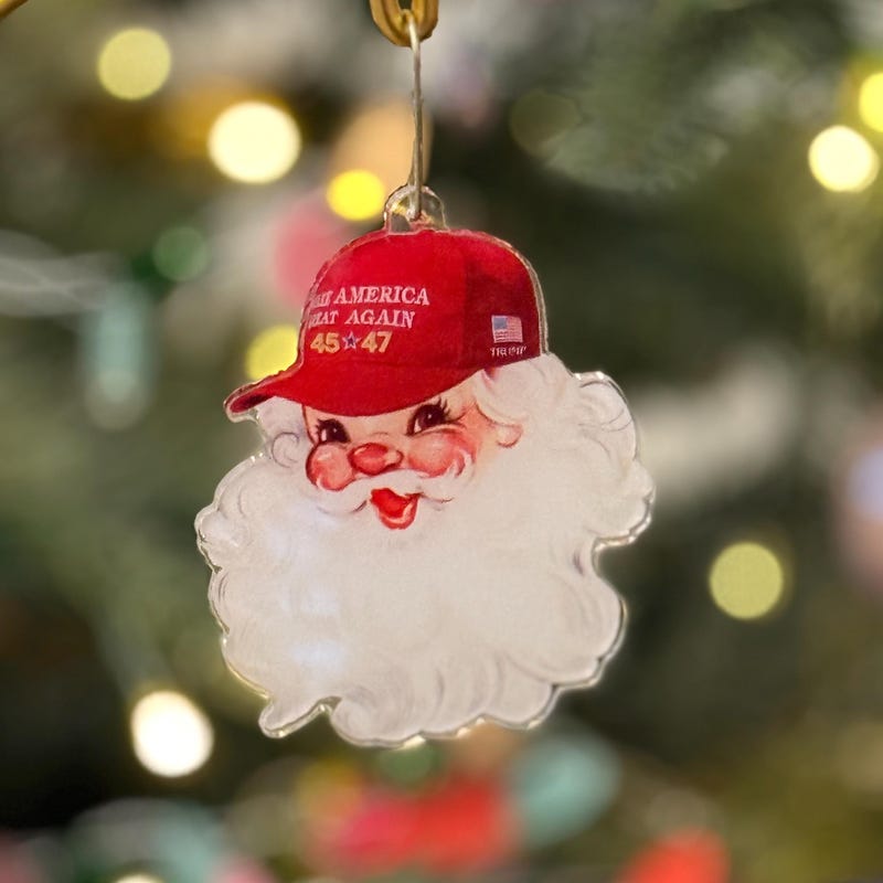 Trump Santa Hat Ornament - Etsy