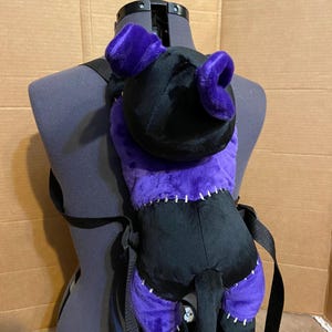 Made to Order - Black and Burned Cat Backpack - Etsy