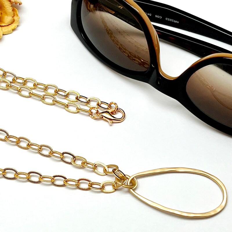 Gold Eyeglass Chain - Etsy