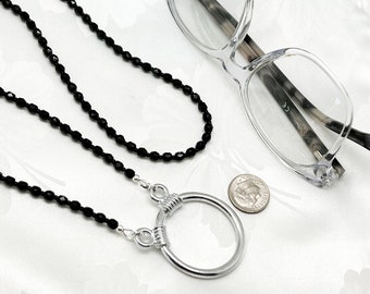 Rainbow Vitrail Eyeglass Chain Necklace, Glasses Holder Chain, Reading Glasses Loop Holder ...