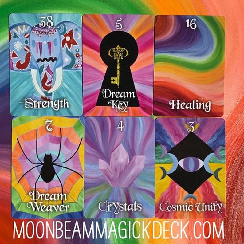 Moonbeam Magick Oracle Card Deck SIGNED Rainbow Divination | Etsy