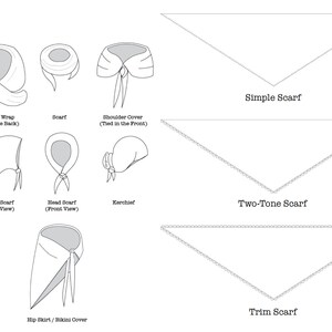 The All Scarf - PDF Sewing Pattern - Etsy