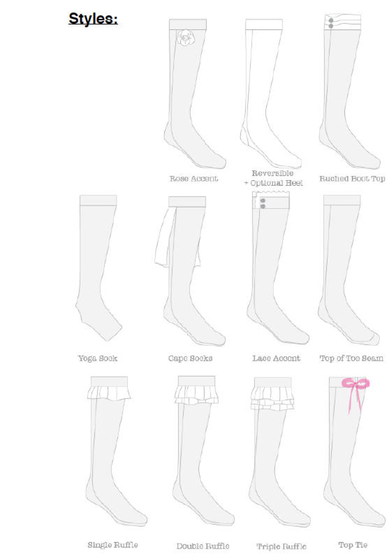 Ladies' Knockout Socks - PDF Sewing Pattern - Etsy