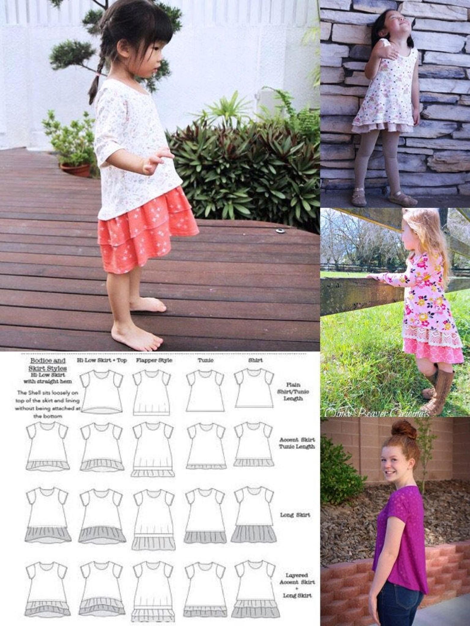 BUNDLE Ladies Two Tone Tunic Abby's Road Trip Tunic PDF | Etsy