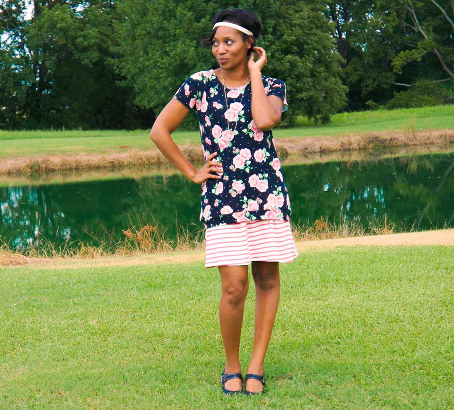 Ladies Two Tone Tunic - PDF Sewing Pattern - Etsy