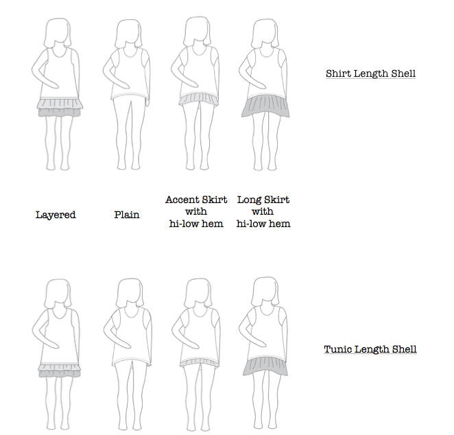 Ladies Two Tone Tunic - PDF Sewing Pattern - Etsy