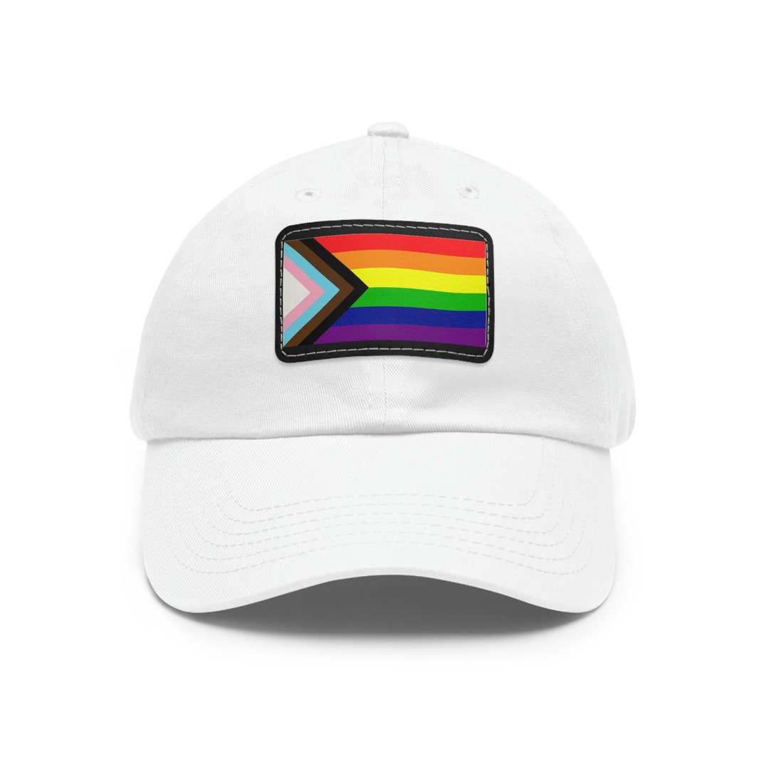 LGBTQIA Hat With Leather Flag Patch, Pride - Etsy