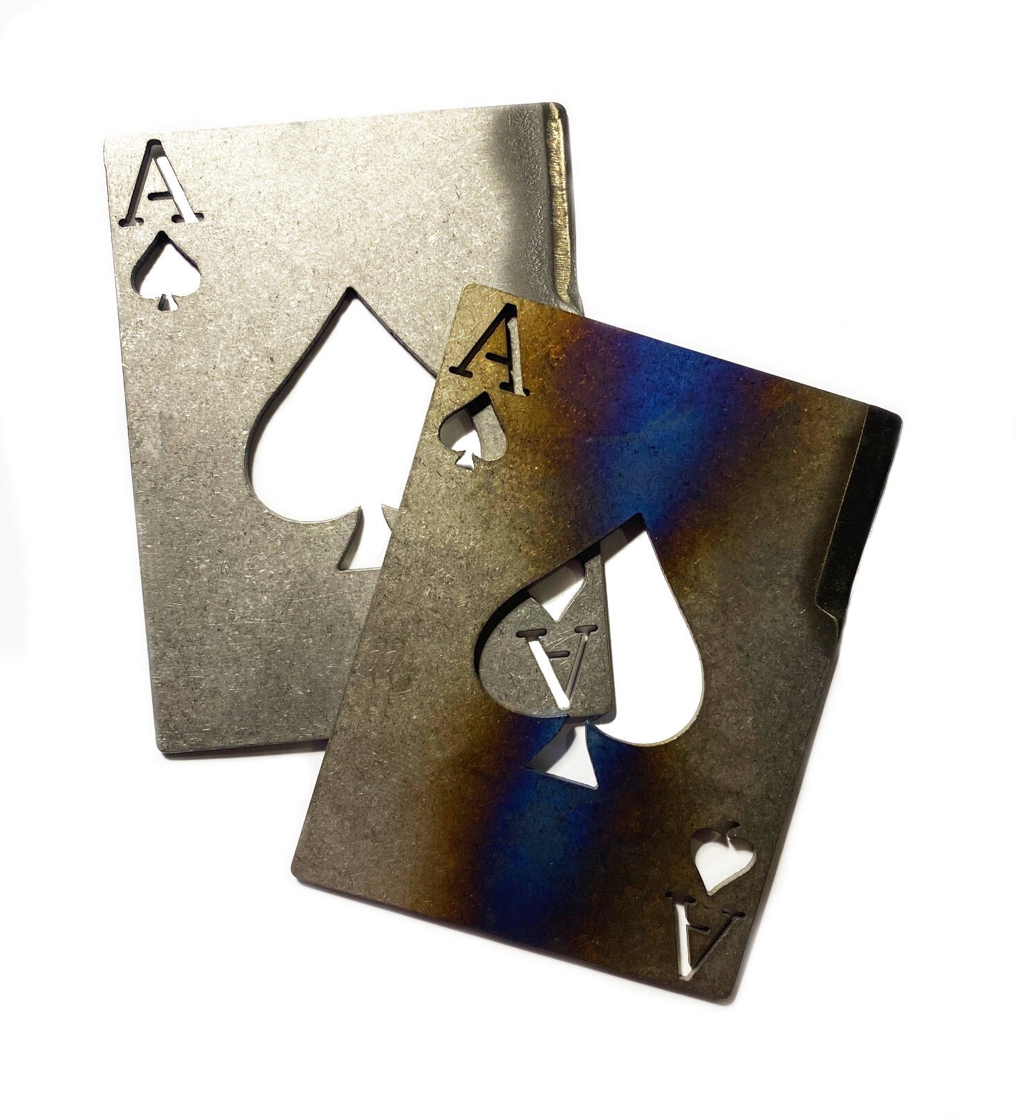 The Titanium Ace of Spades The Gambit Box Cutter | Etsy
