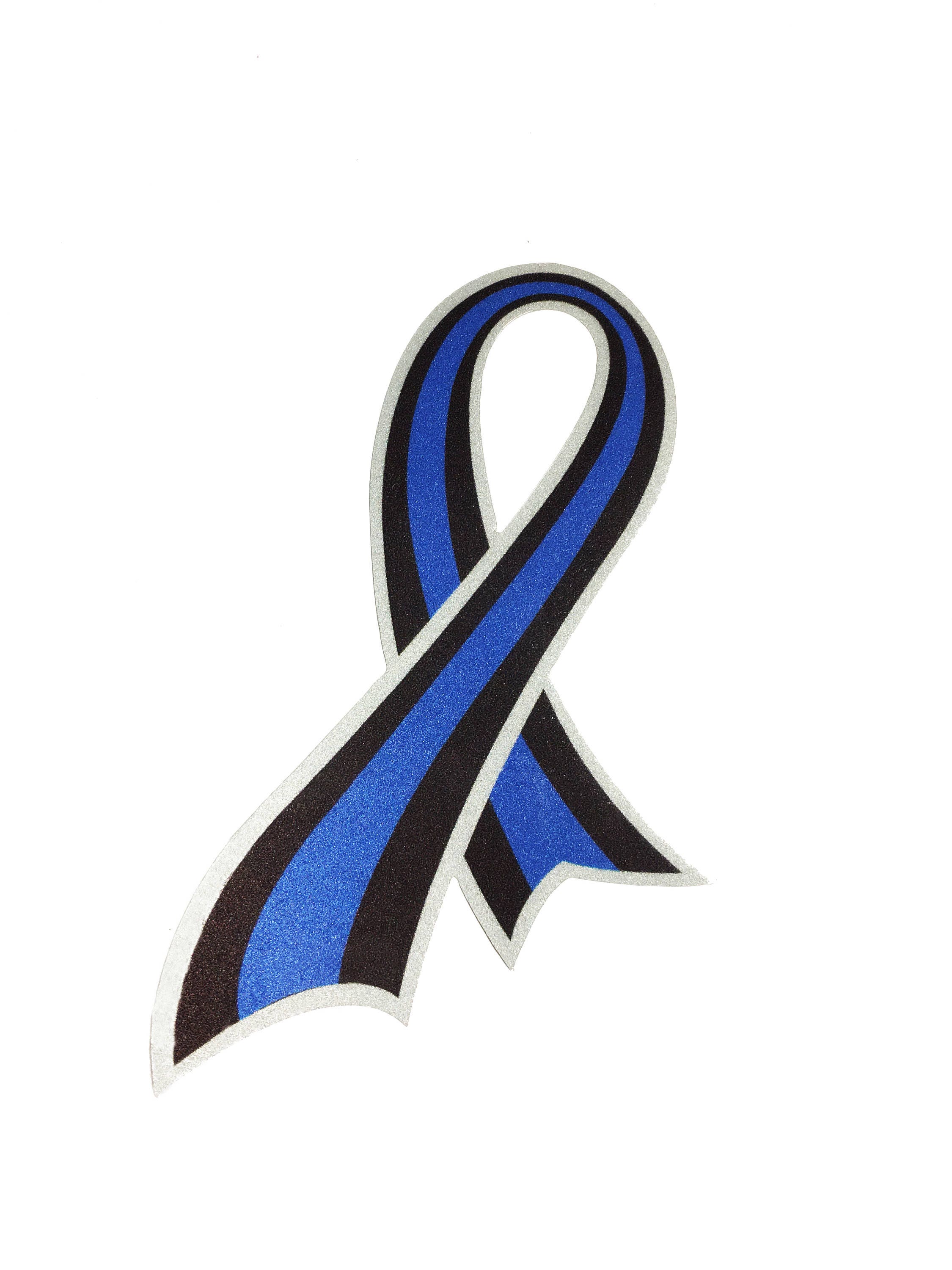 The Police Thin Blue Line Ribbon Reflective Decal Sticker | Etsy