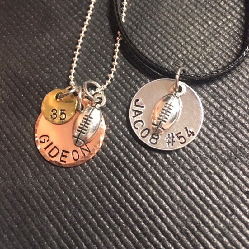 Football Necklace - Etsy