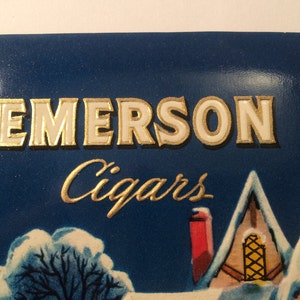 Very Rare an Original Emerson Cigar Christmas Advertisement 1940's - Etsy