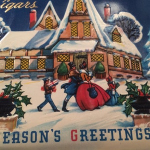 Very Rare an Original Emerson Cigar Christmas Advertisement 1940's - Etsy