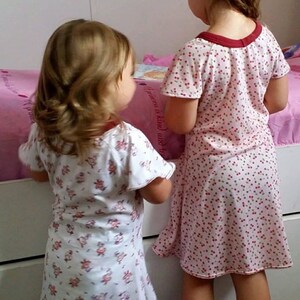 Mo's Lounge Gown Pattern for Knit Material 6mos -10yrs Long and Short ...