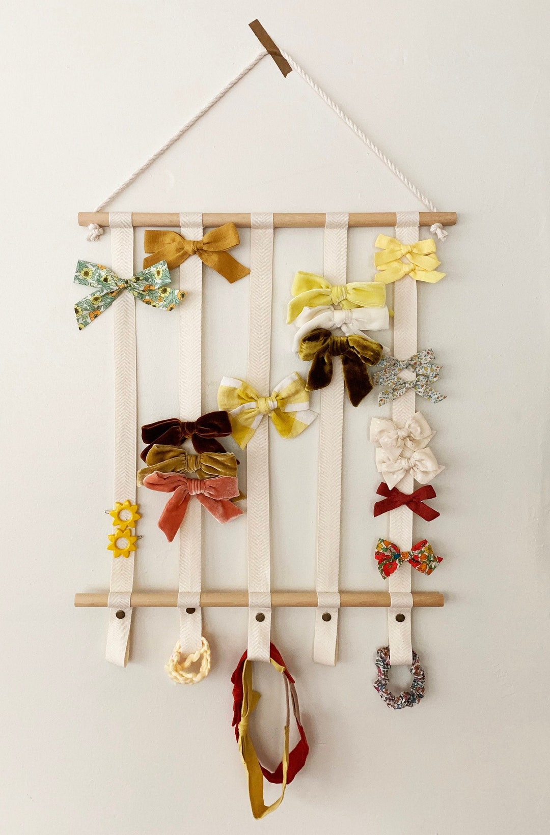 MEDIUM Minimalist Bow Hanging Holder Bow Display and Organizer ...