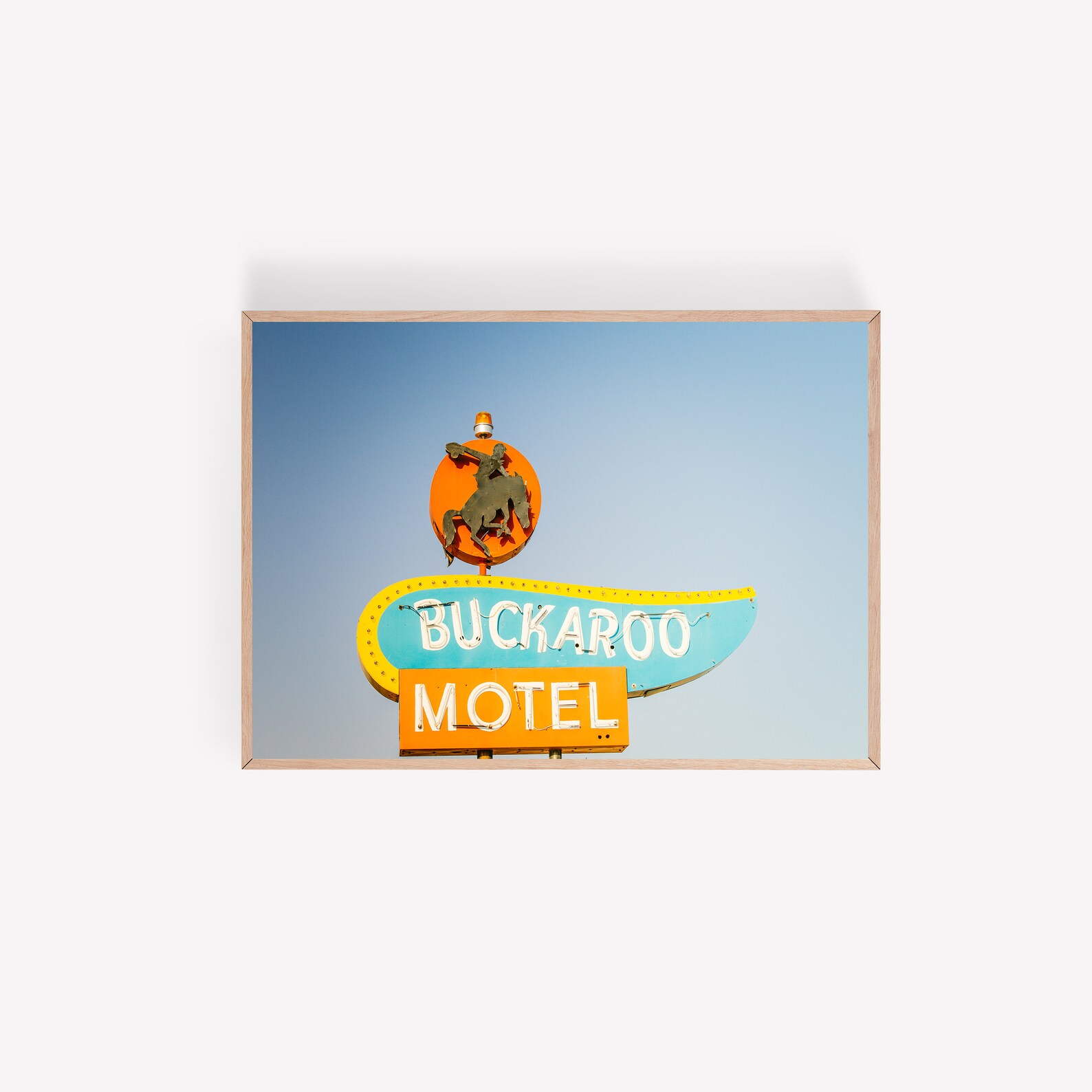 Route 66 Neon Sign Wall Art Buckaroo Motel Tucumcari New - Etsy