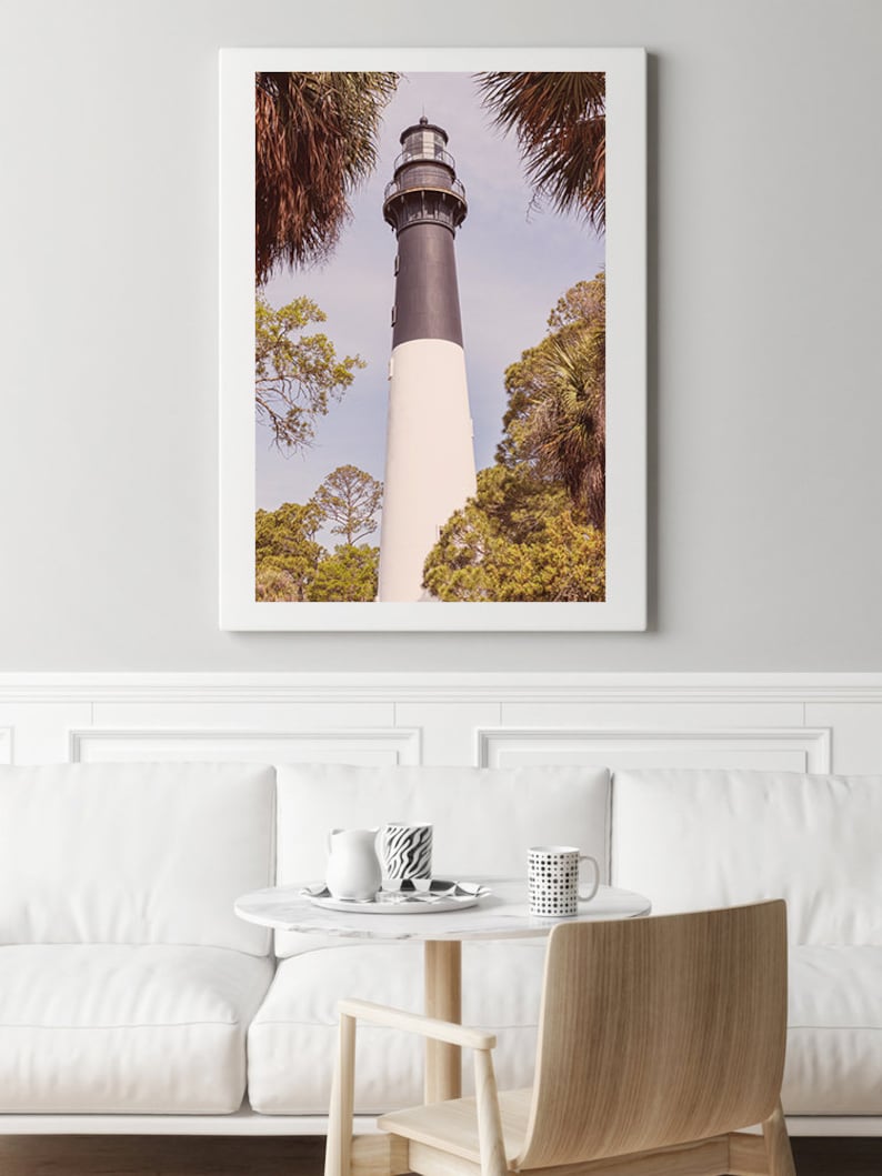 Hunting Island Lighthouse Print, South Carolina Low Country Landscape ...