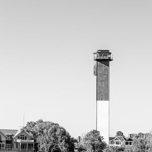 Sullivans Island Lighthouse Black and White Photography, South Carolina ...