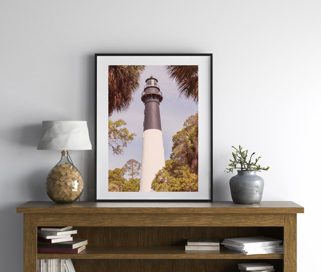 Hunting Island Lighthouse Print, South Carolina Low Country Landscape ...