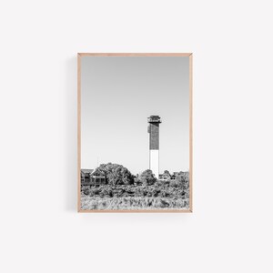 Sullivans Island Lighthouse Black and White Photography, South Carolina ...