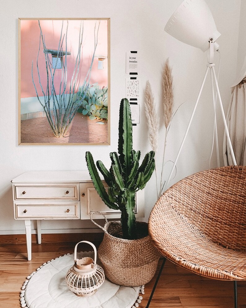 Marfa Wall Art West Texas Photography Cactus Wall Art Pink - Etsy