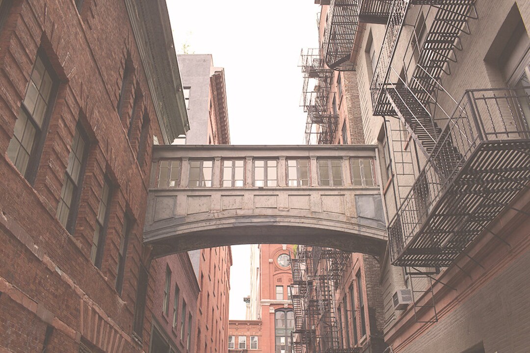 New York City Photography Print, Staple Street Sky Bridge Print ...