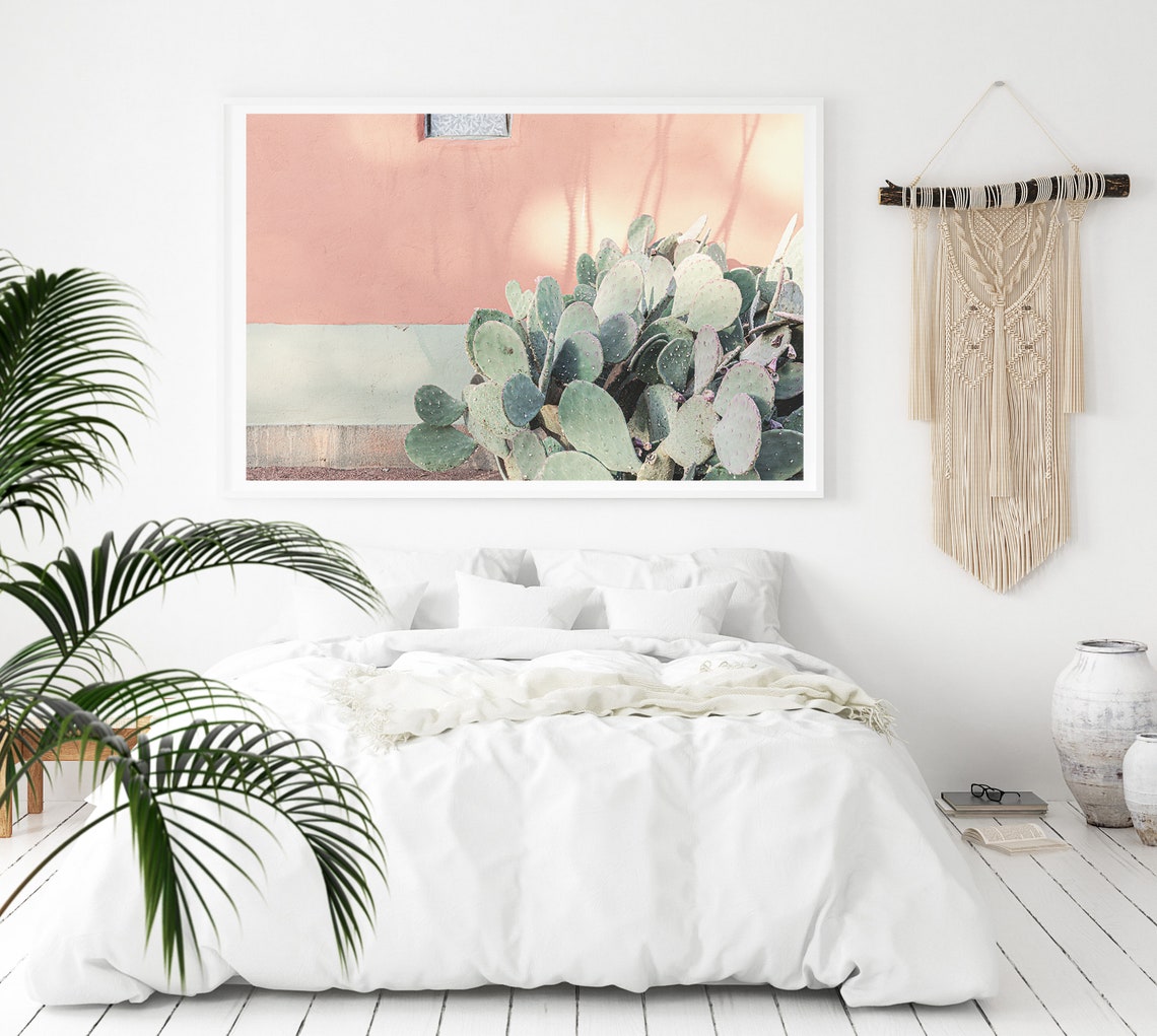Marfa Wall Art West Texas Photography Cactus Wall Art Pink | Etsy