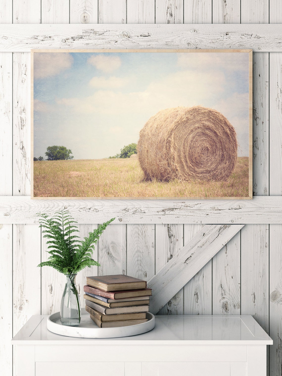 Farmhouse Decor, Hayfield in Summer, Rustic Photography, Farmhouse ...