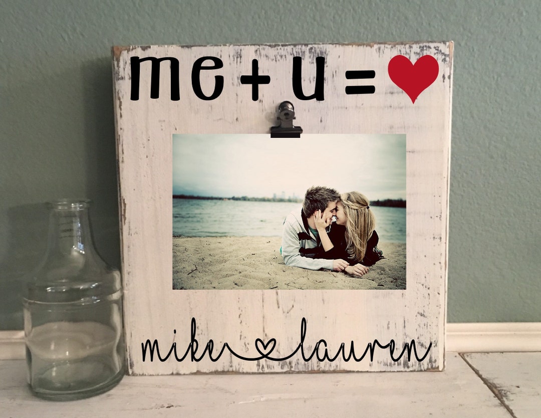 Me and You Love Picture Frame Personalized Couple Photo Frame - Etsy