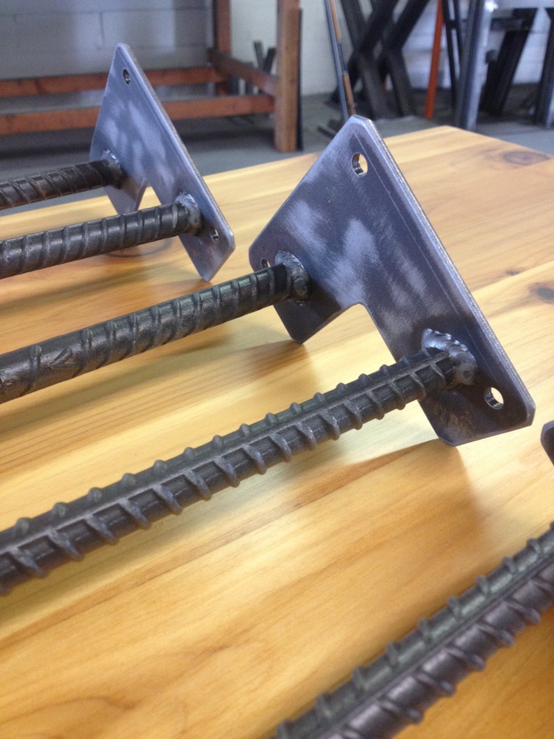 Rebar Hairpin Legs Round Flat Bottoms With Felt Padding - Etsy Canada