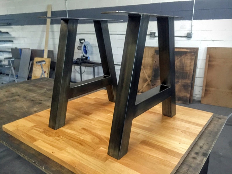 Metal Table Legs Heavy Duty A Frame Style Set of 2 | Etsy