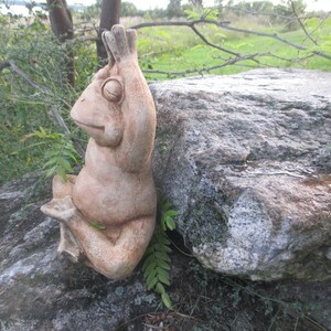 Yoga Frog in A Lotus Position Statue - Etsy