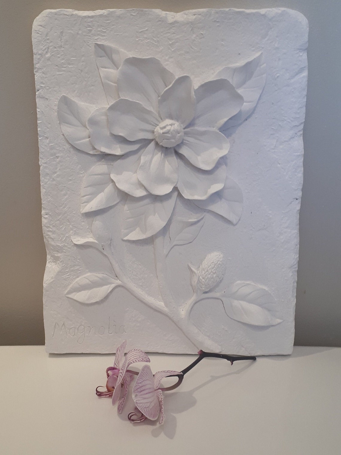 Magnolia Flower Wall Tile | Etsy