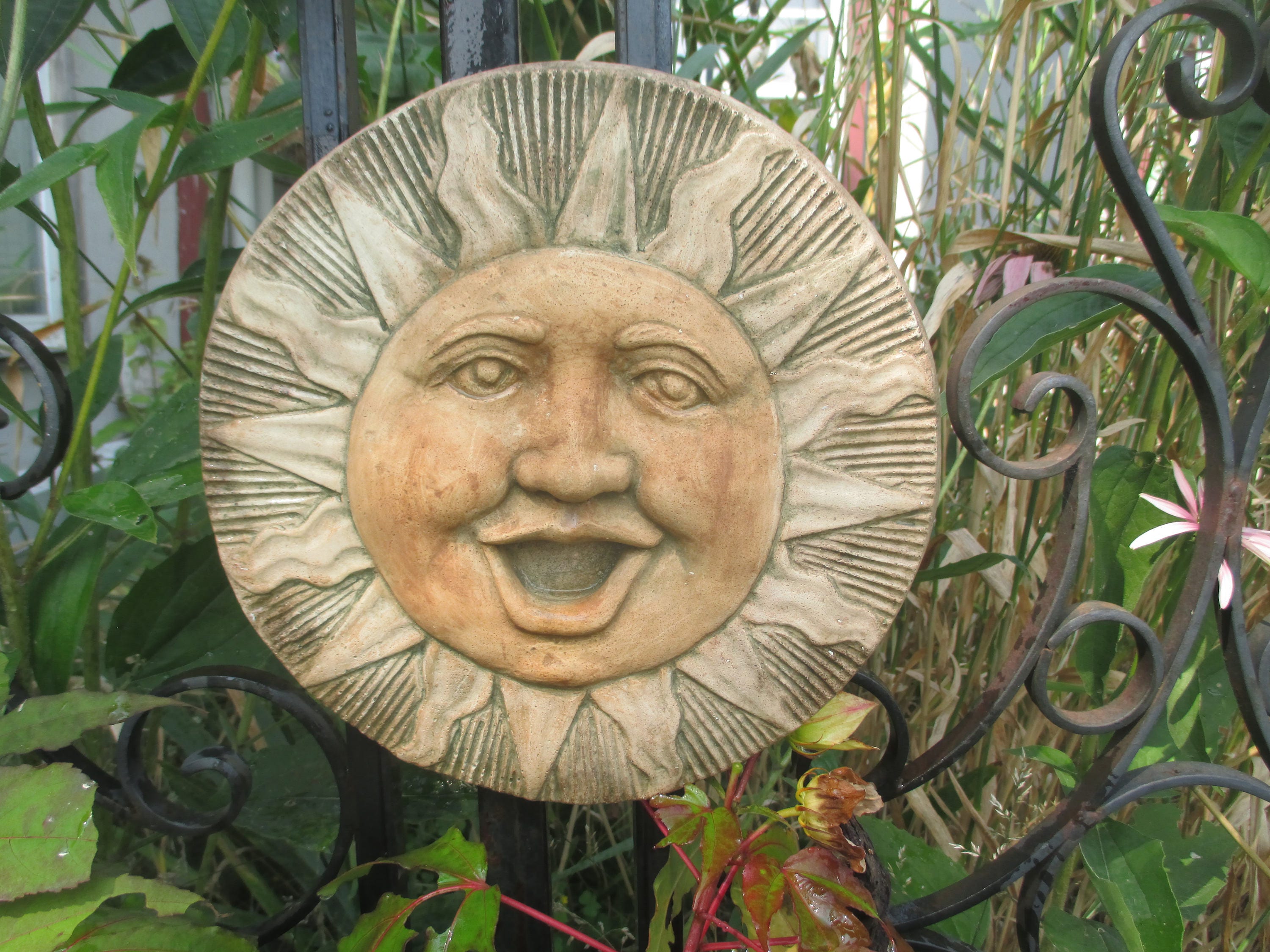Happy Sun Face Tile - Etsy