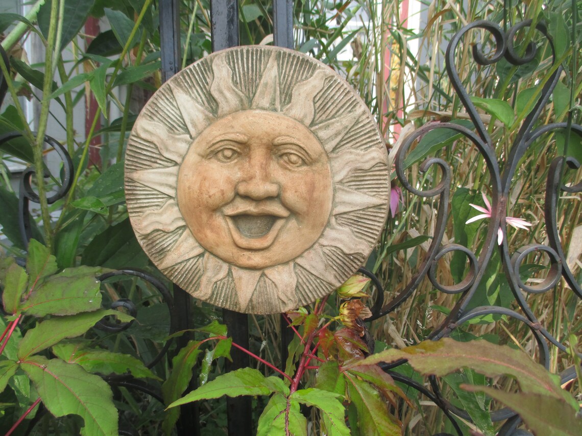 Happy Sun Face Tile - Etsy