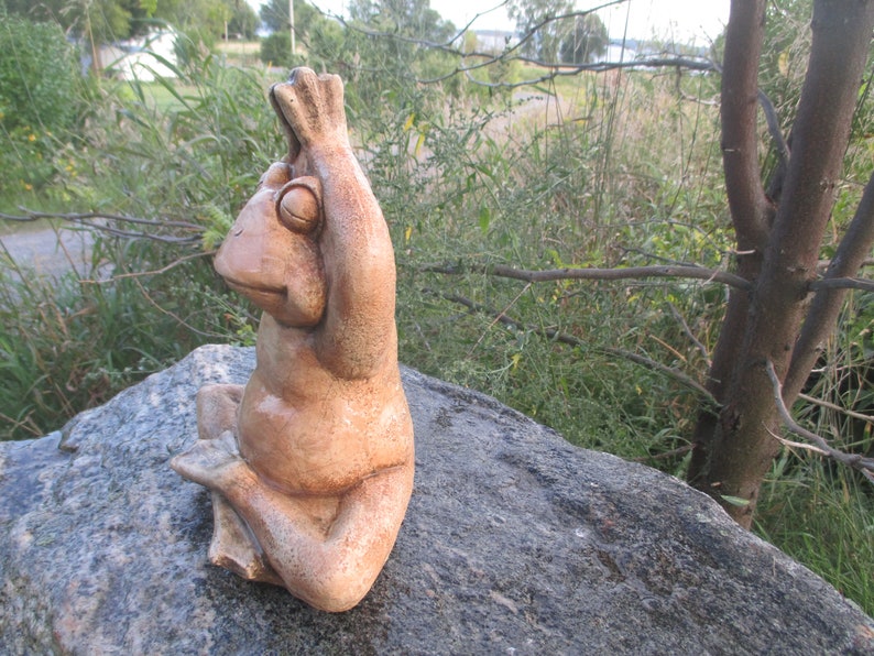Yoga Frog in A Lotus Position Statue - Etsy Canada