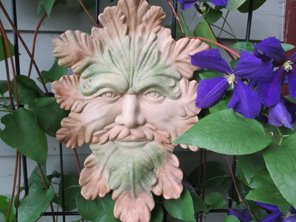 Leaf Man Face - Etsy