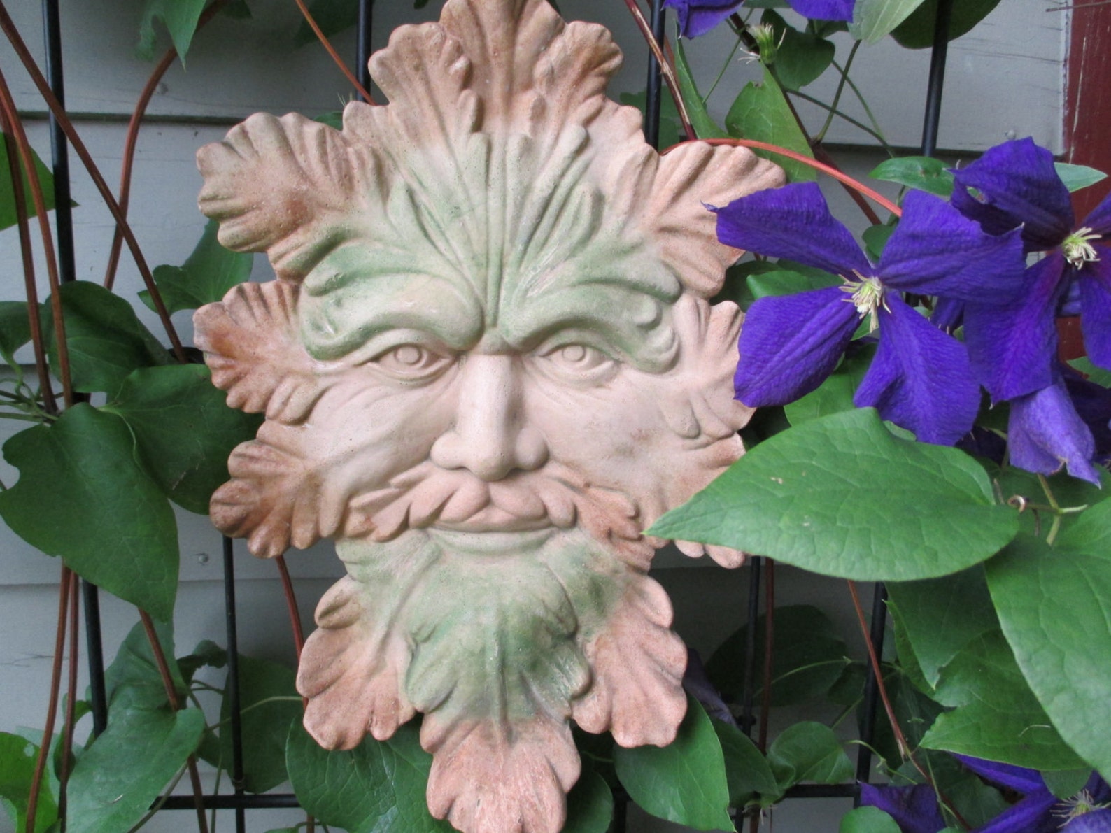 Leaf Man Face - Etsy