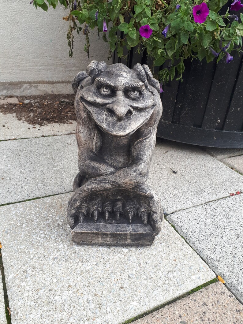 Gnoman Gargoyle Statue - Etsy