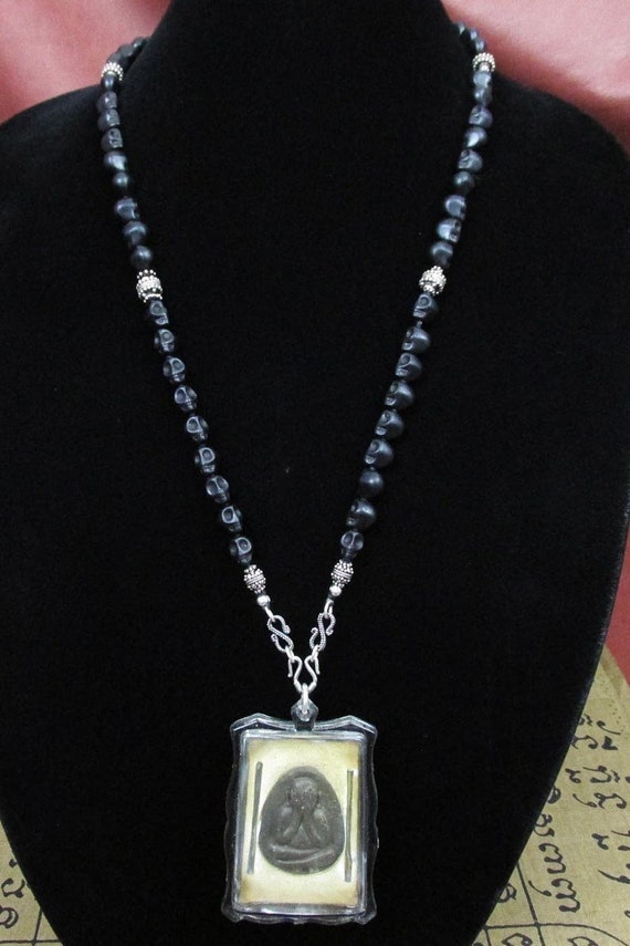 LP Nong Phra Prom 4 faces Coin Brahma Phrom Magic Yan… - Gem