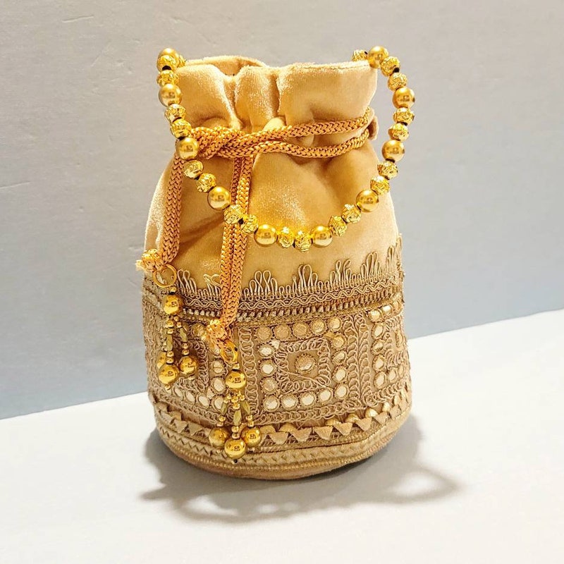 Light Gold Pouch - Etsy