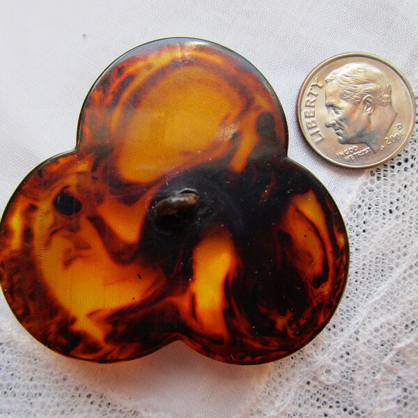 Tortoiseshell Button - Etsy