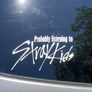 Listening to STRAY KIDS Decal (more Colors!) - Etsy
