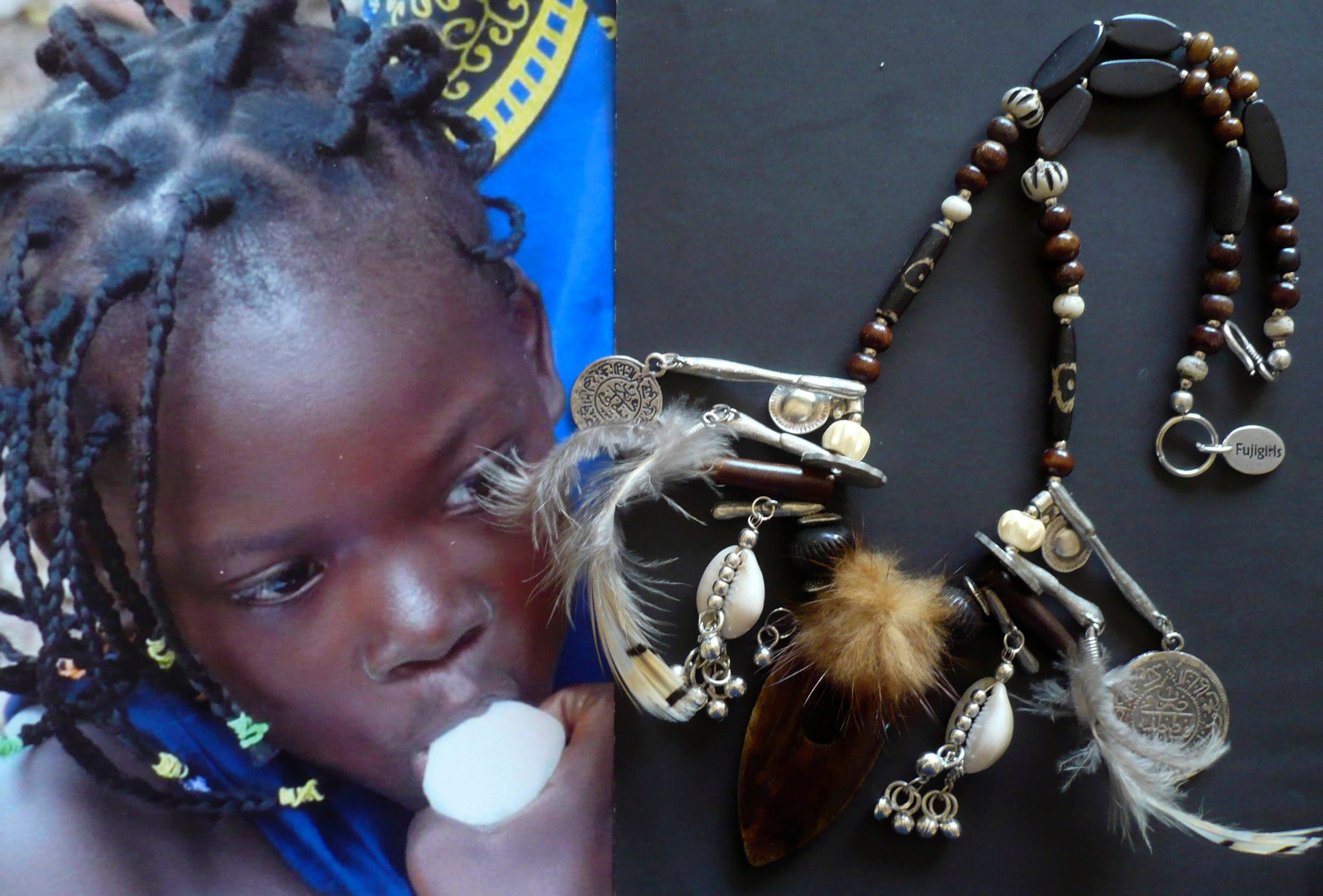 Neo Tribal Style Ethnic Necklace, Primitive Tribal Beads, Talisman ...