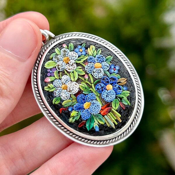 Antique Micro Mosaic - Etsy