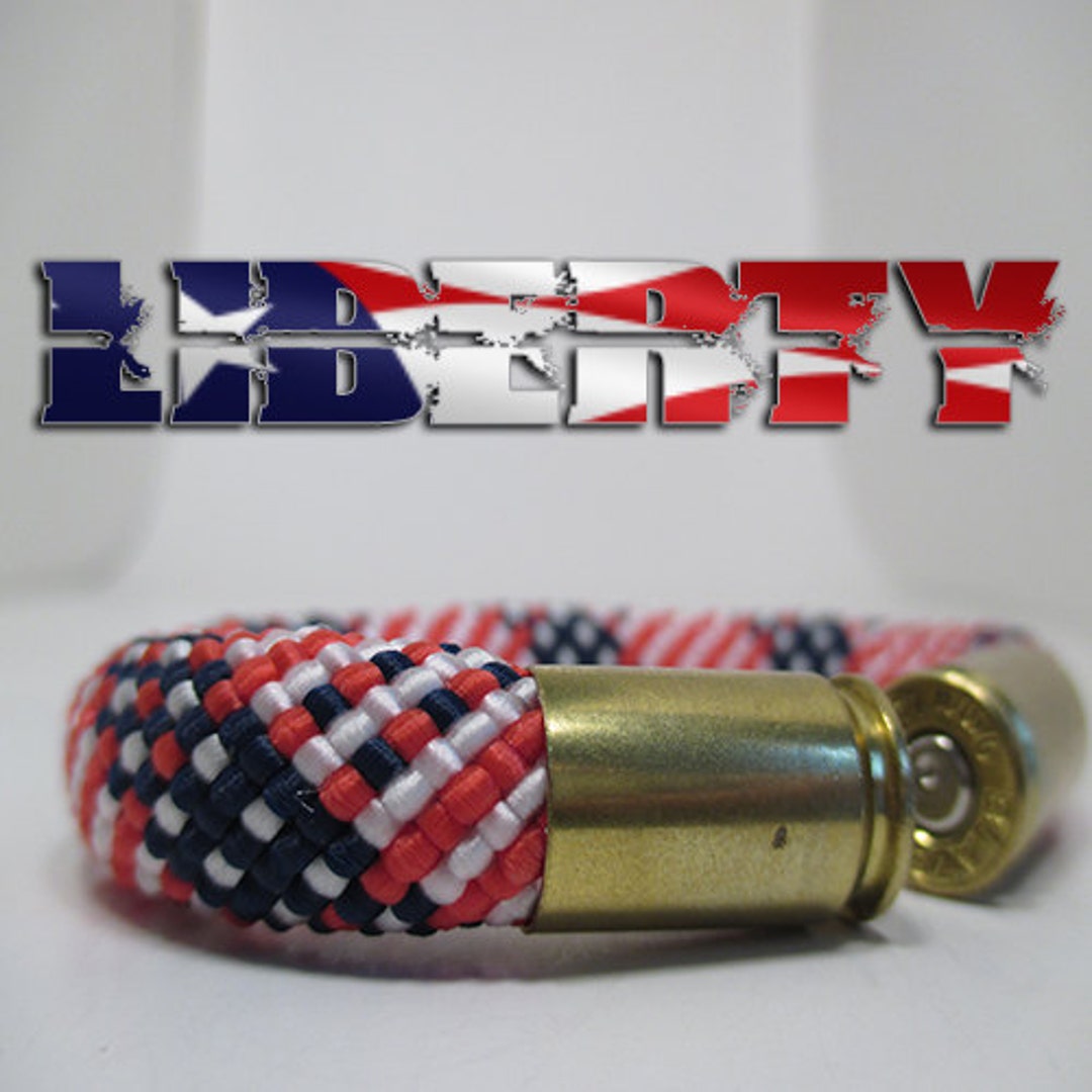 American Flag 2nd Amendment Bullet Casing Bracelet 9mm 40 - Etsy