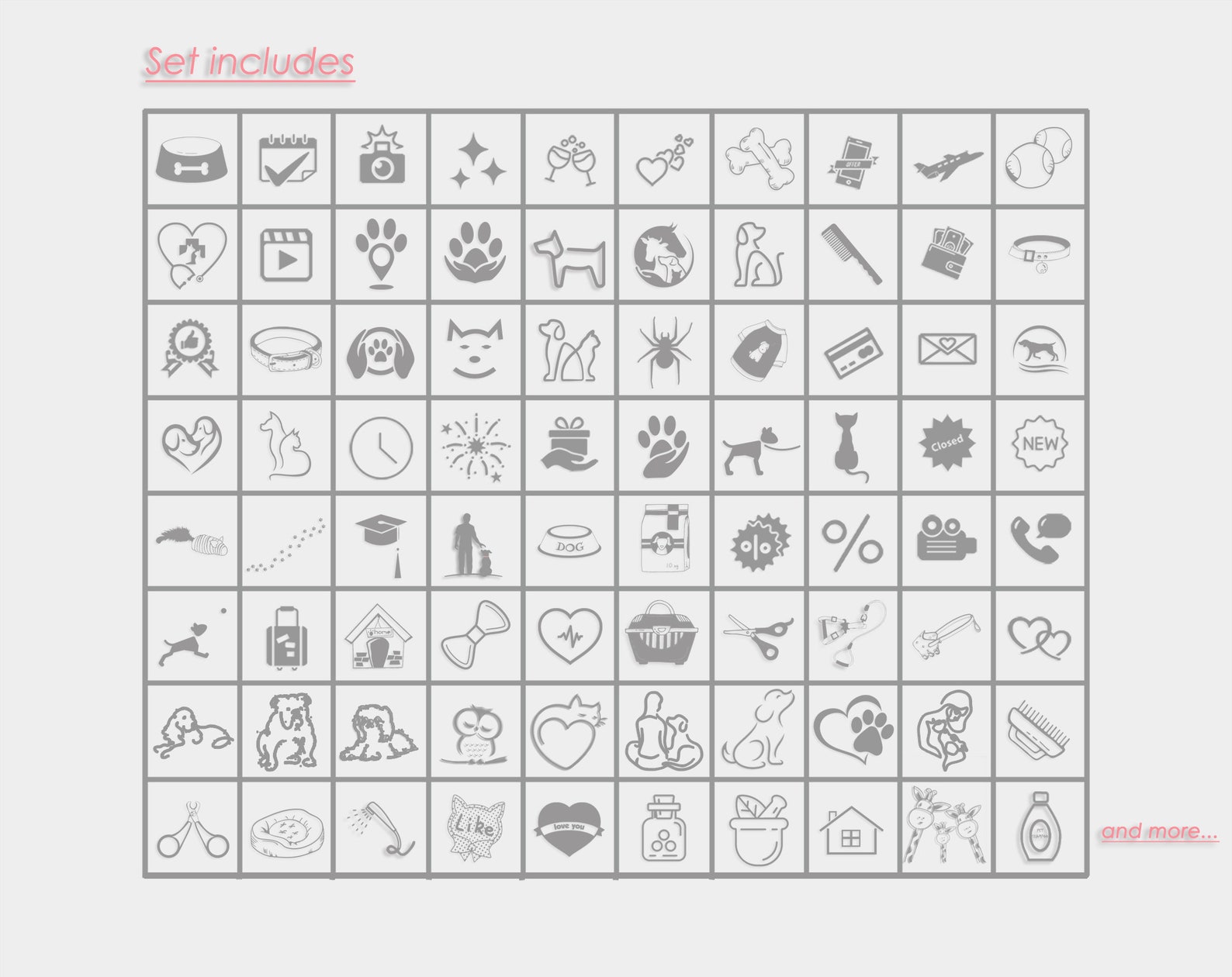 Instagram Story Highlight Icon Covers, Pet Edition IG Icons, Dog & Cat ...