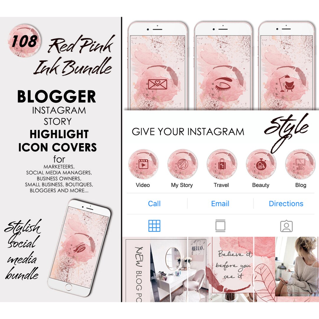 Instagram Story Highlight Icon Covers, Lifestyle IG Icons, Insta ...
