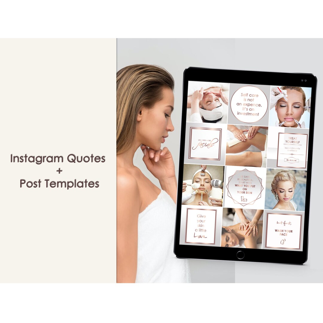 Instagram Feed Post Templates, Skin Care IG Design, Insta Beauty ...